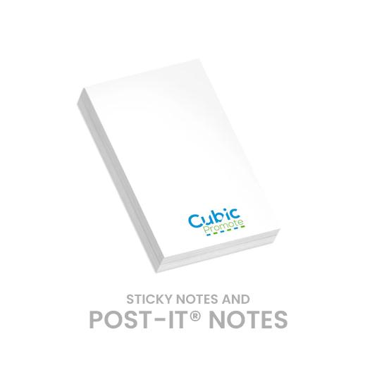 Promotional sticky post it notes custom printed in bulk, fast ship ...