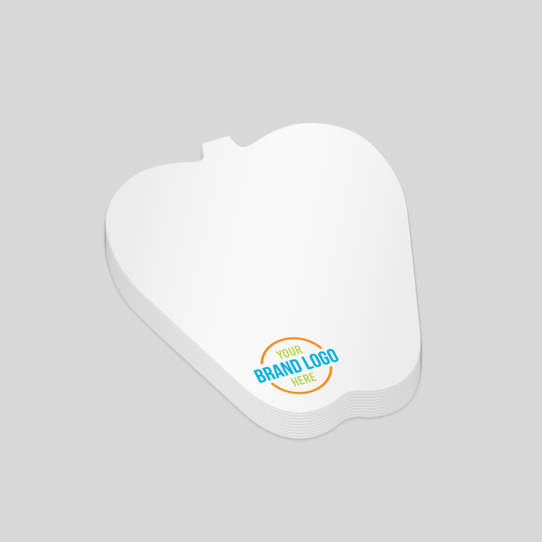Custom Shape on White Paper – stickynotes.net.au