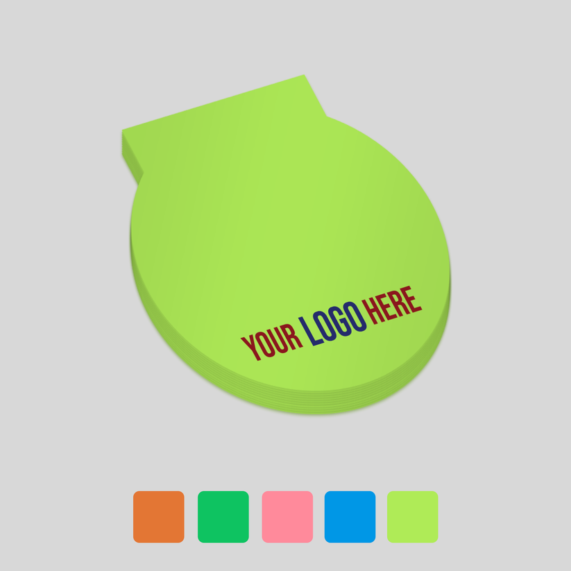 Bowl shaped, promotional sticky post it notes printed, Australia ...