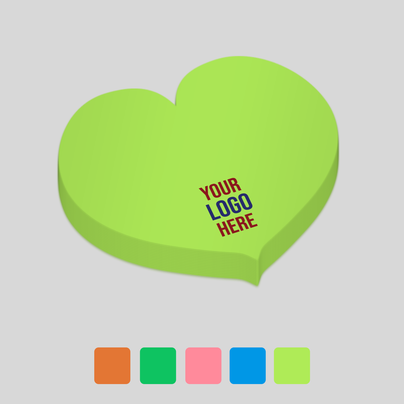 Promotional Sticky Notes in Heart Shaped | Australia – stickynotes.net.au