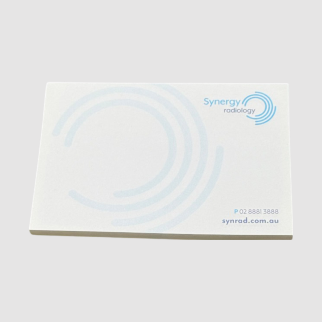 White Adhesive Notes Customised | Buy Australian – stickynotes.net.au