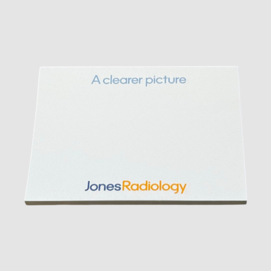 White Note Paper Logo Customised | Buy Australian – stickynotes.net.au