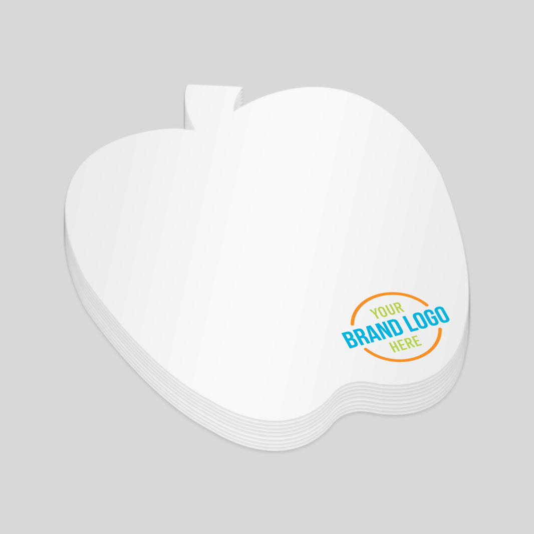 Custom Shape on White Paper – stickynotes.net.au