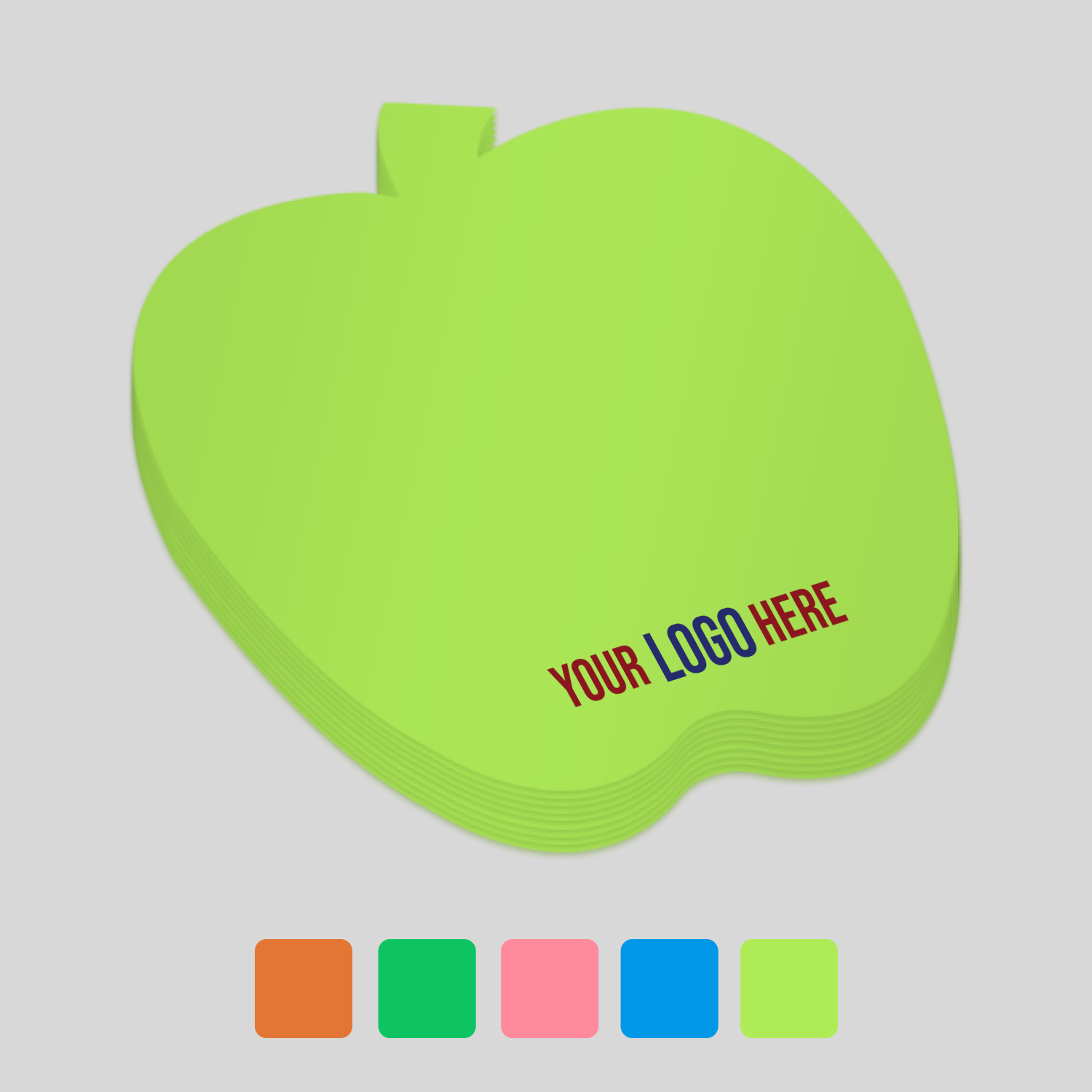Promotional Sticky Notes in Apple Shape Large | Australia – stickynotes ...