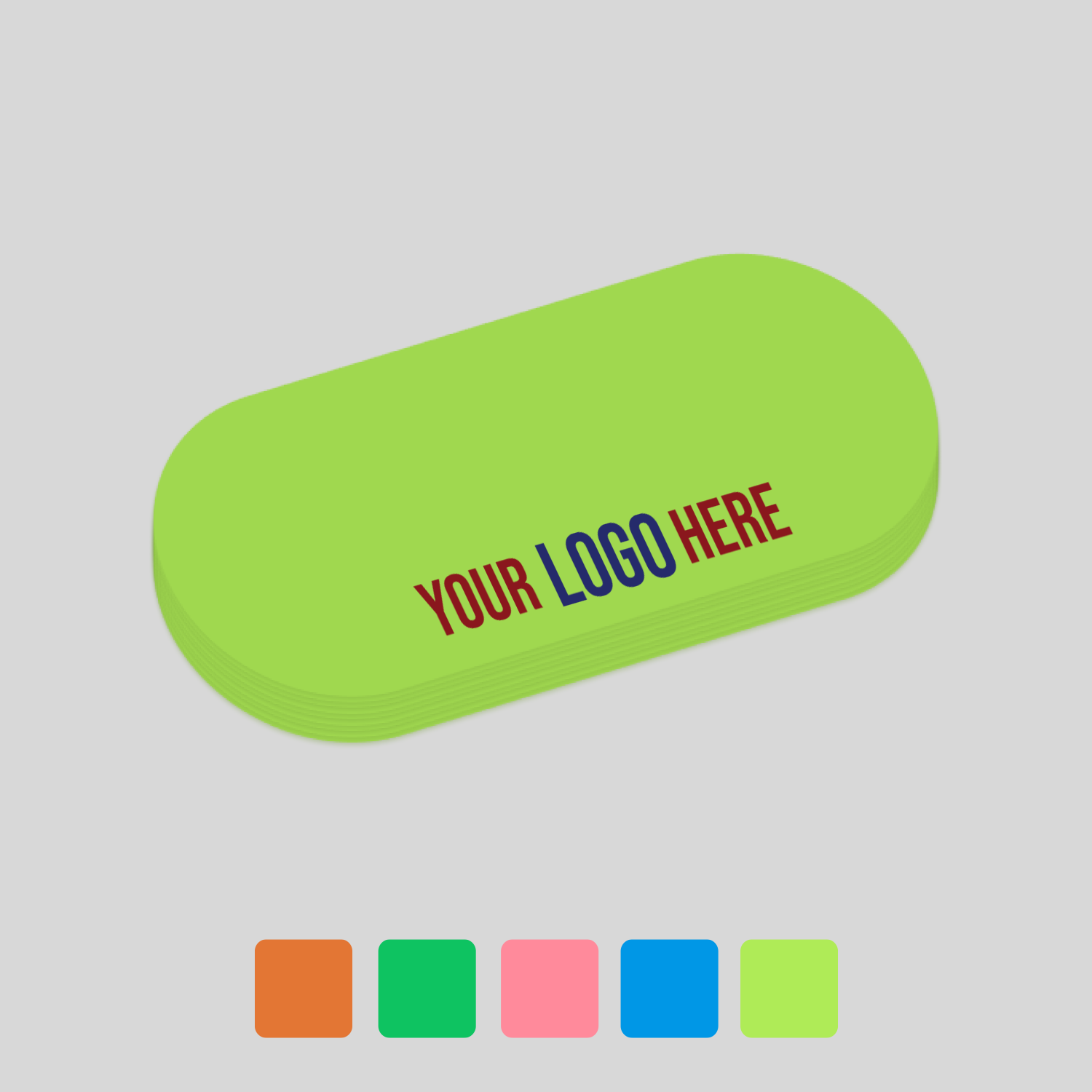 Promotional Sticky Notes in Pill Shape Large | Australia – stickynotes ...