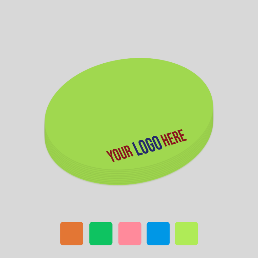 Promotional Sticky Pads in Oval Shaped | Australia – stickynotes.net.au