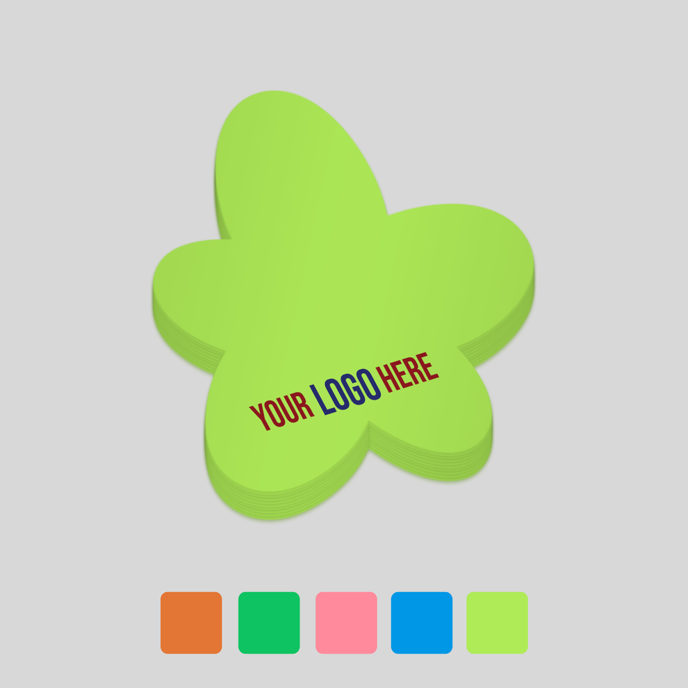 Promotional Sticky Notes in Flower Shape | Branded in Australia ...