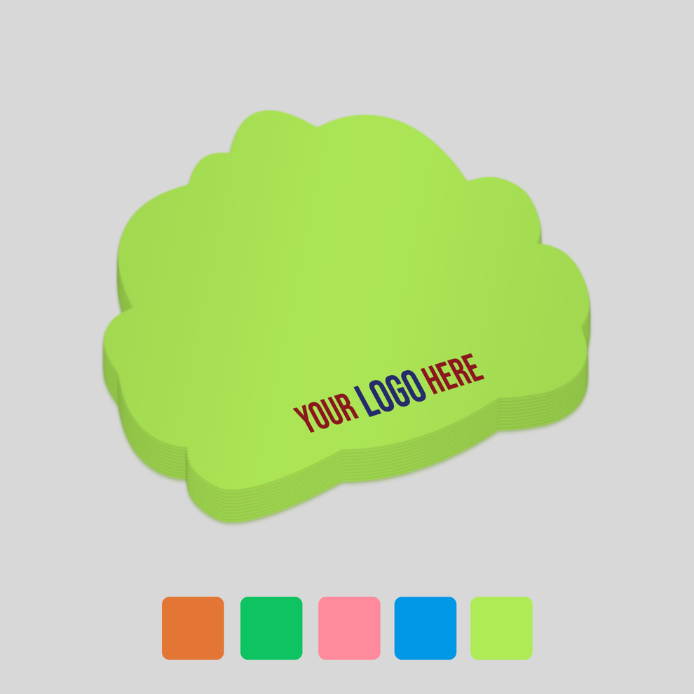 Promotional Fluffy Cloud Sticky Note | Custom Printed Post its ...