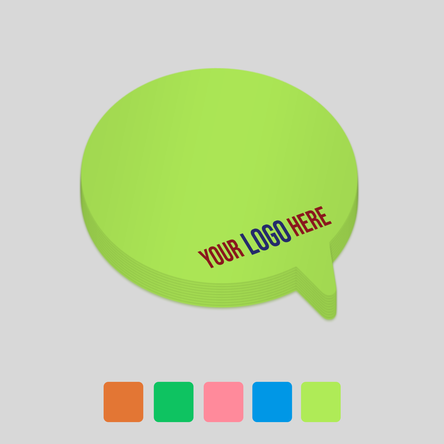 Oval Speech Bubble, custom printed Sticky Notes | Australia ...