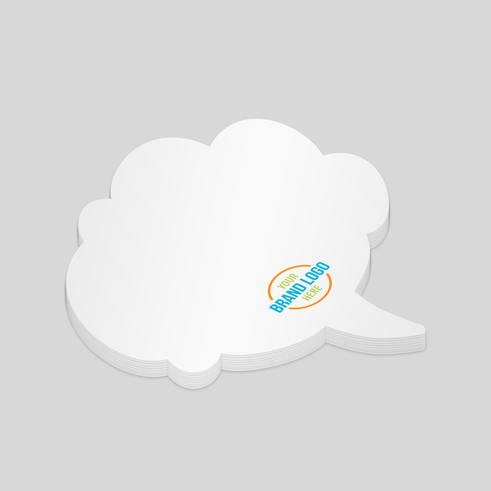 Speech Bubble Cloud 90mm x 69mm – stickynotes.net.au