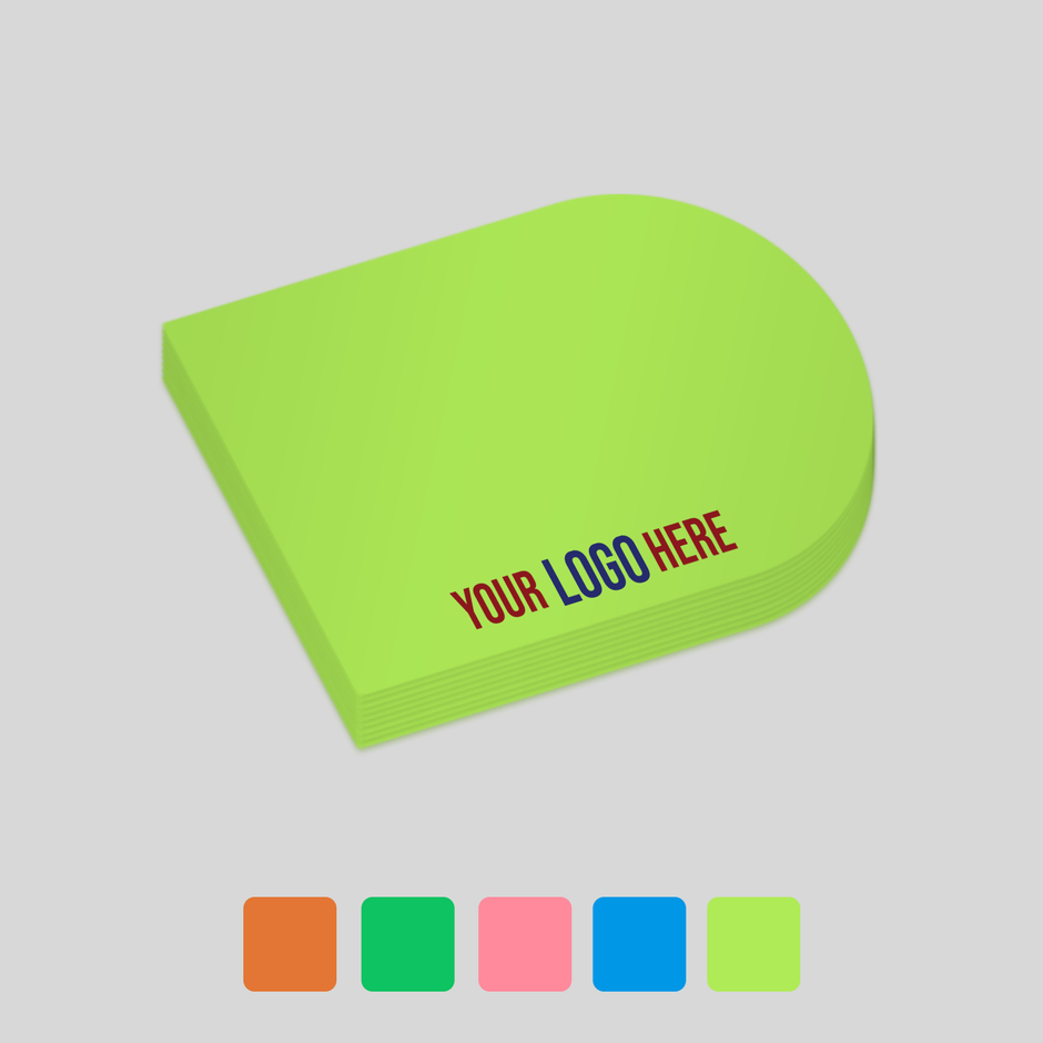 Promotional Custom Shaped Sticky Notes Custom Branded With Your Logo ...