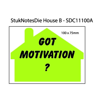 Promotional Sticky Notes in House Shape | Australia – stickynotes.net.au