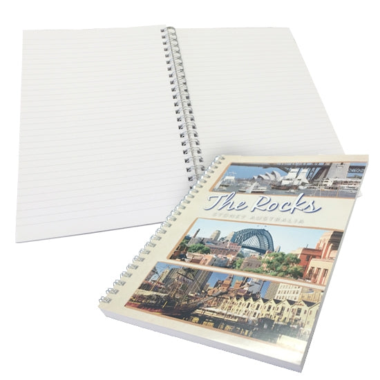 Promotional A4 Wiro Bound Book 50 Custom Branded with your logo ...